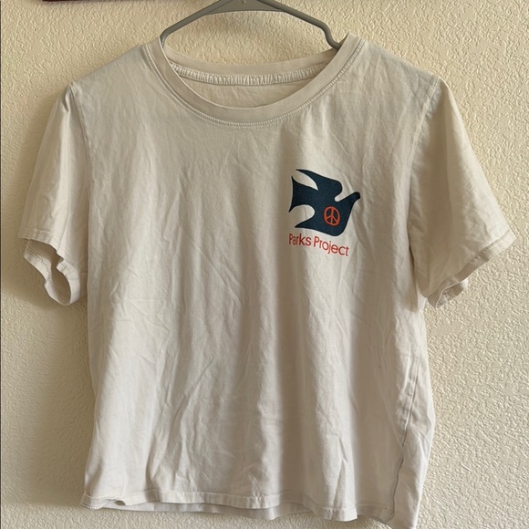 Parks Project | Tops | Parks Project White Short Sleeve Tee With ...